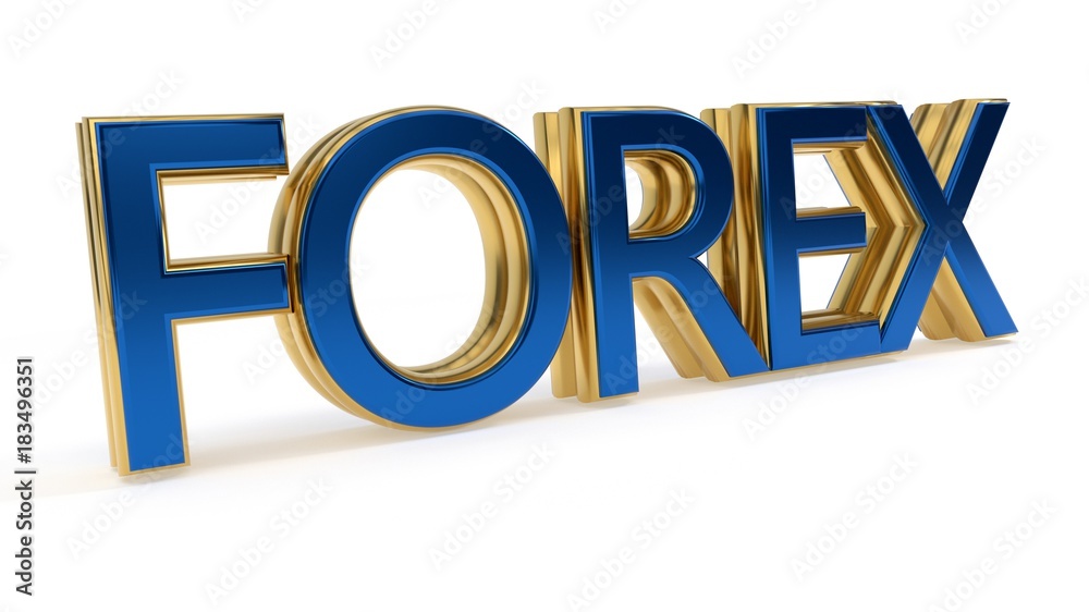 Forex symbols gold writing background work, 3d rendering Stock ...
