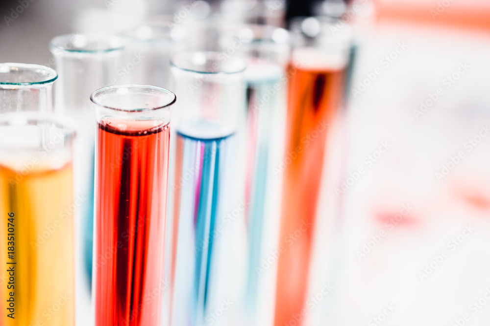 test tubes in laboratory. drug discovery, pharmacology and ...