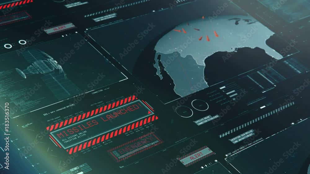 Beginning of war, missile launched emergency message on screen ...