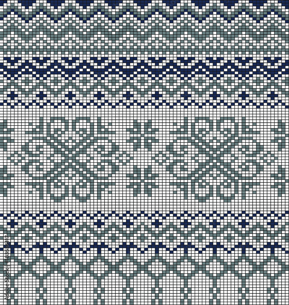Seamless jacquard knit pattern in vector Stock Vector | Adobe Stock