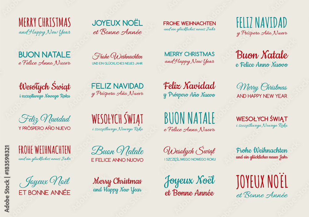 Merry Christmas In Different Languages