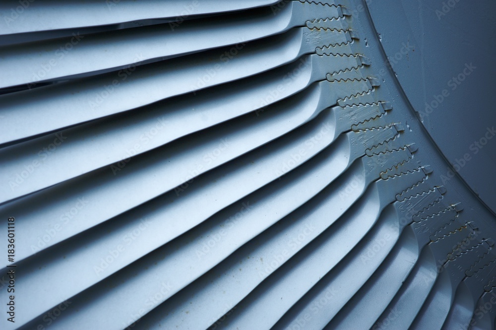 Turbine blades jet engine aircraft Stock Photo | Adobe Stock