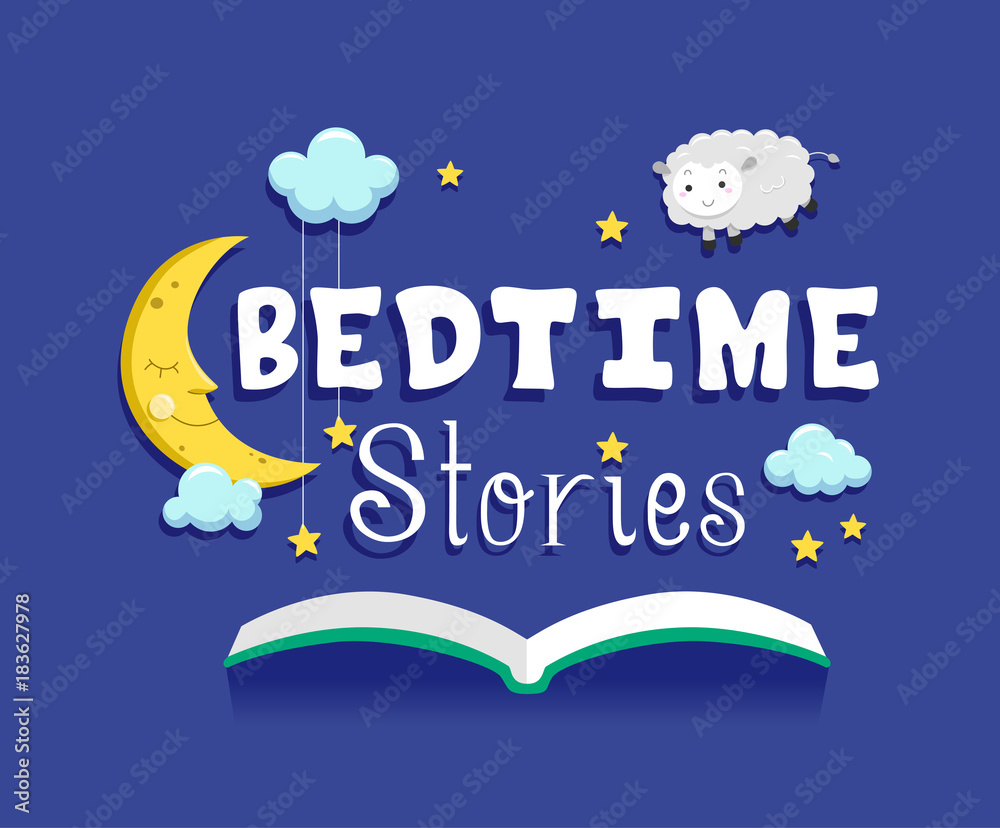 Photo & Art Print Bedtime Stories Book Illustration, BNP Design Studio