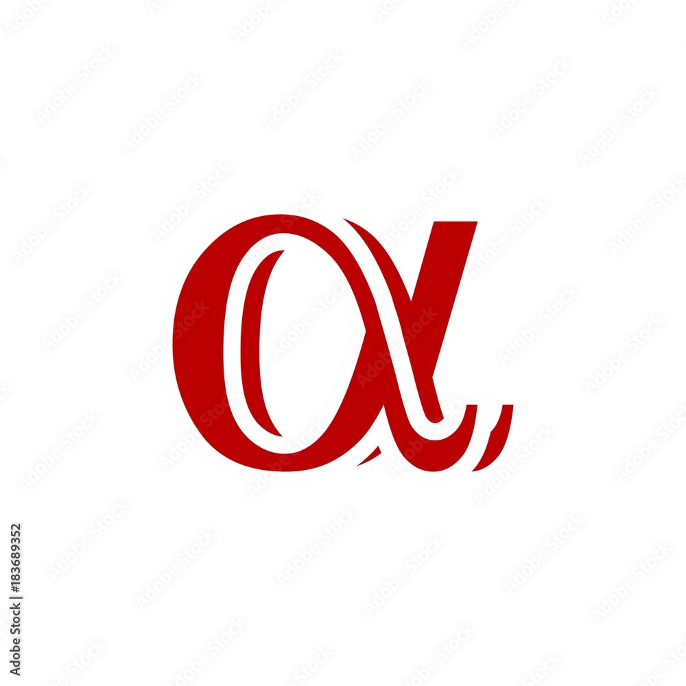 colourfull letter alpha logo vector Stock Vector | Adobe Stock