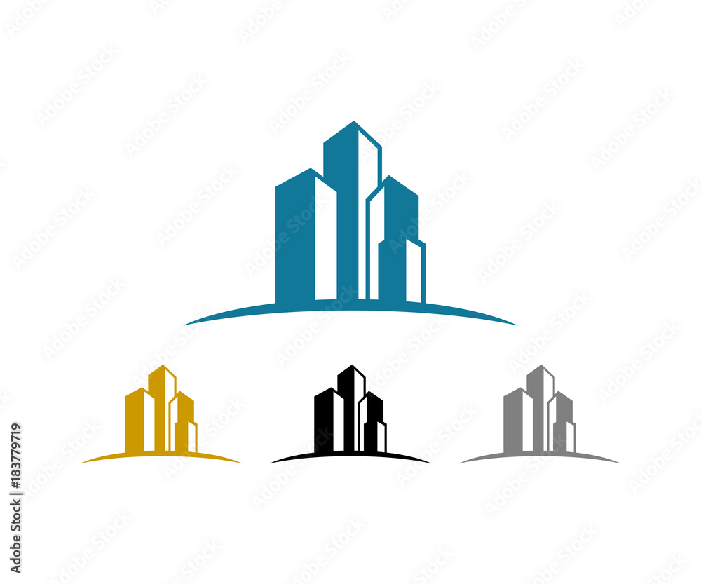 Square Building Real Estate for Business Company Logo Generic Vector ...
