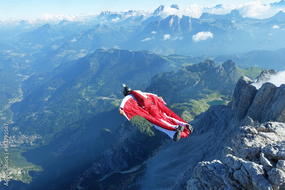 Wingsuit Base Jumping