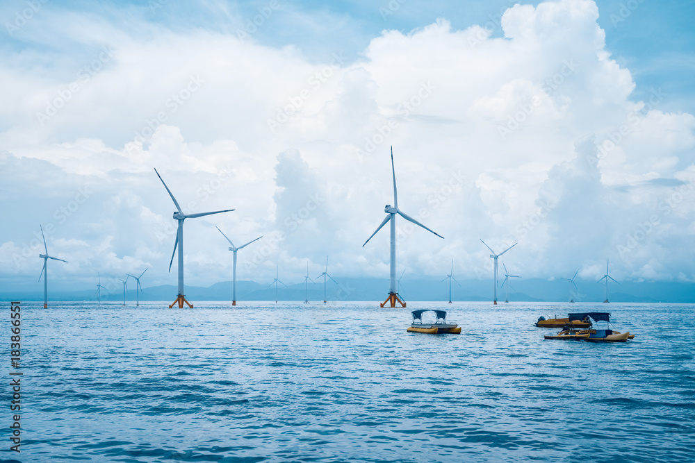 offshore wind farm Stock Photo | Adobe Stock