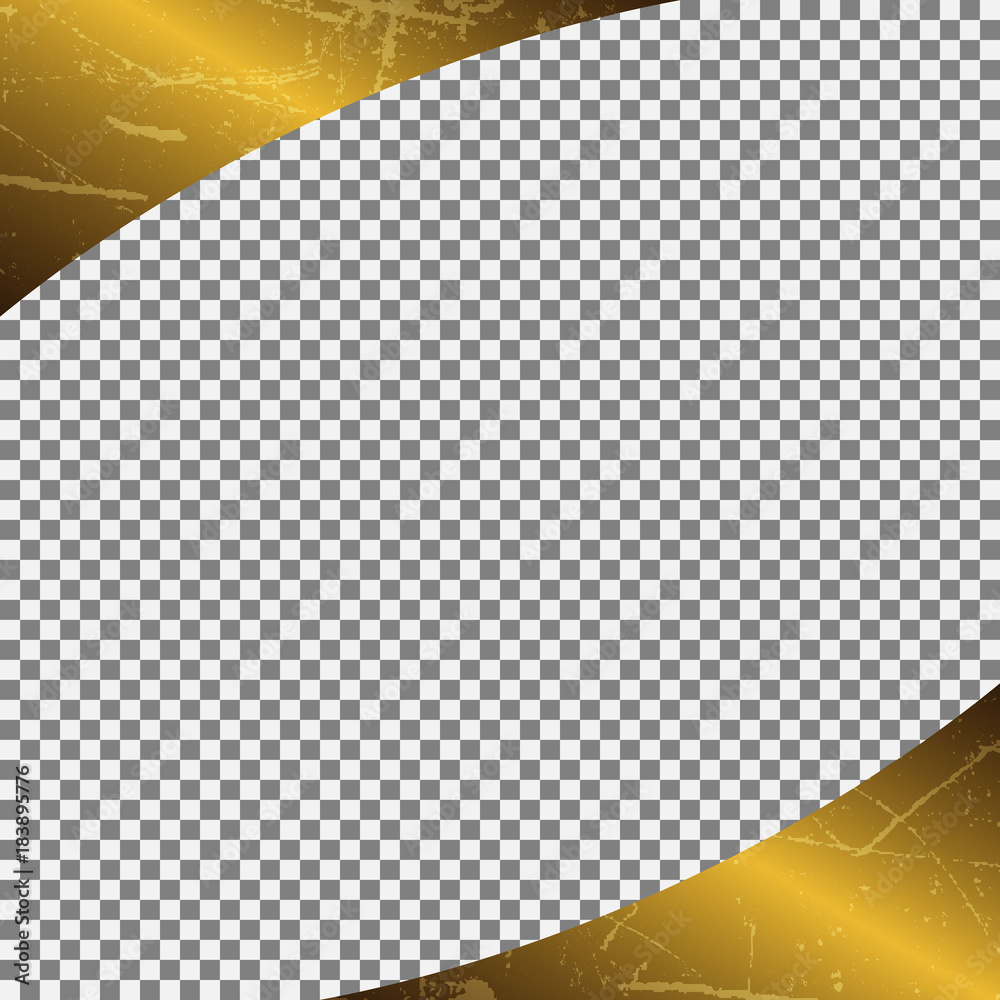 Gold frame. Beautiful simple golden design. Vintage style decorative ...