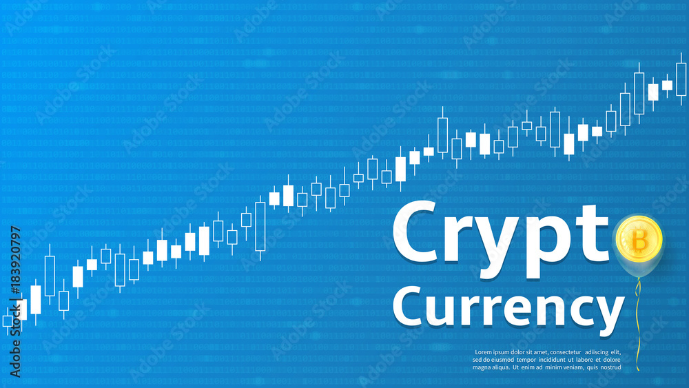 Bitcoin and Crypto Currency Concept. Background with Digital ...