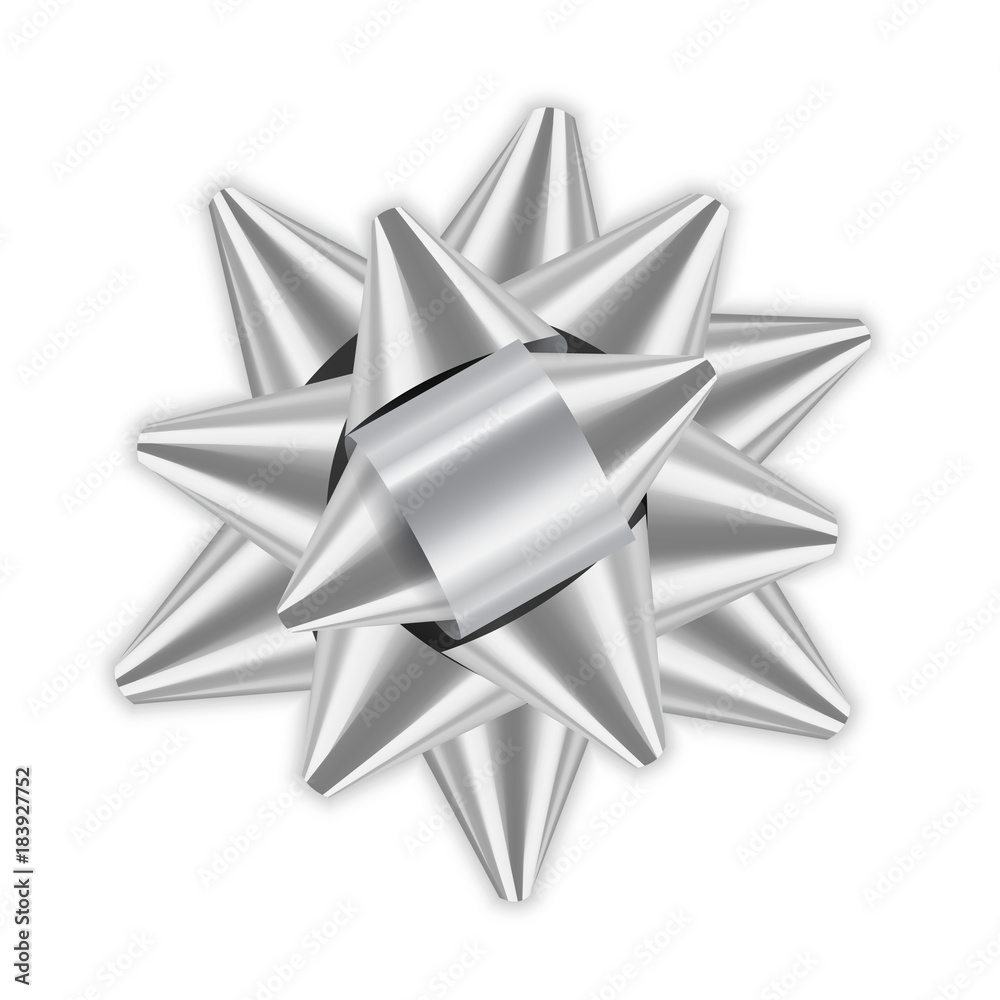 Silver Christmas Ribbon