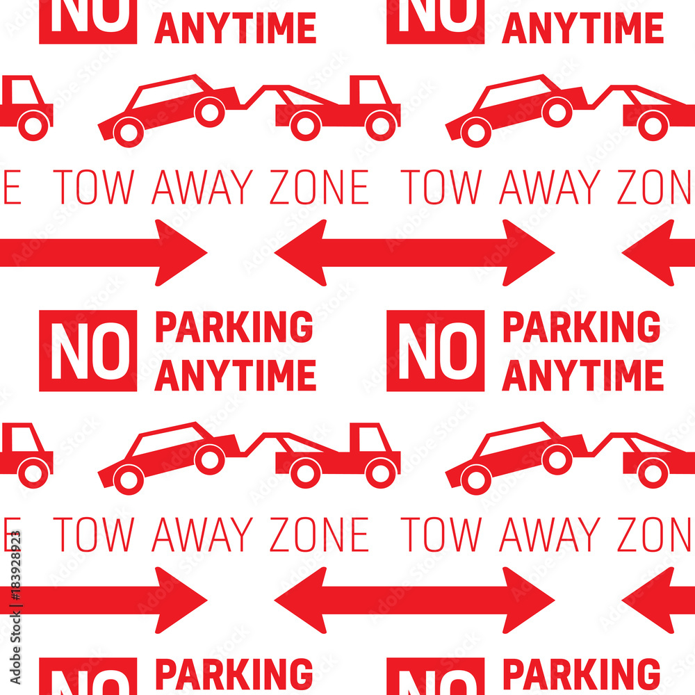 Parking restriction road sign pattern, realistic looking design for ...