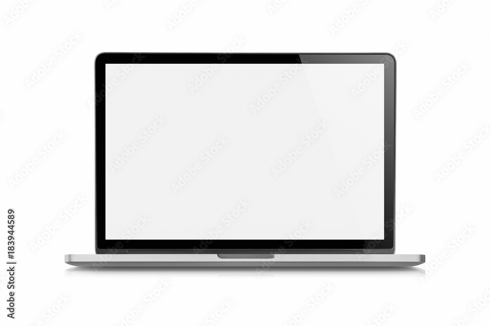 Laptop computer isolated. Stock Photo | Adobe Stock