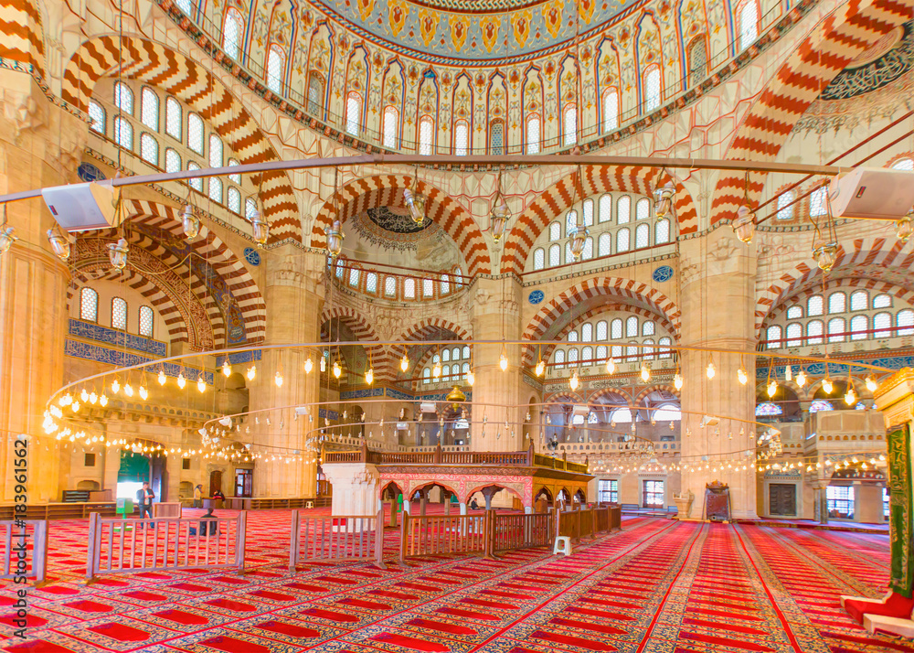 Selimiye Mosque, the masterpiece of famous architect Mimar Sinan Stock ...