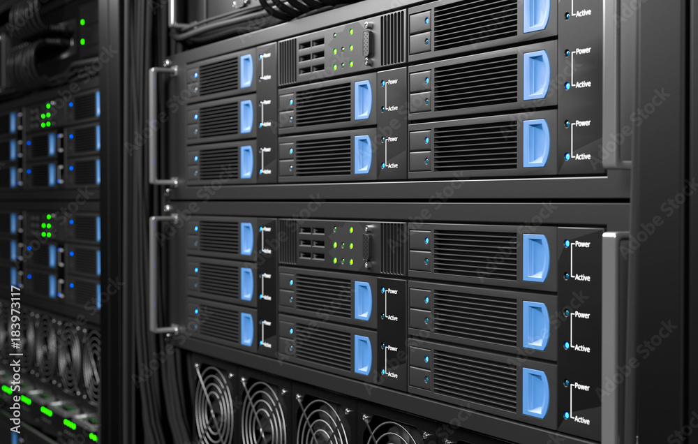 Server Closeup Stock Illustration | Adobe Stock