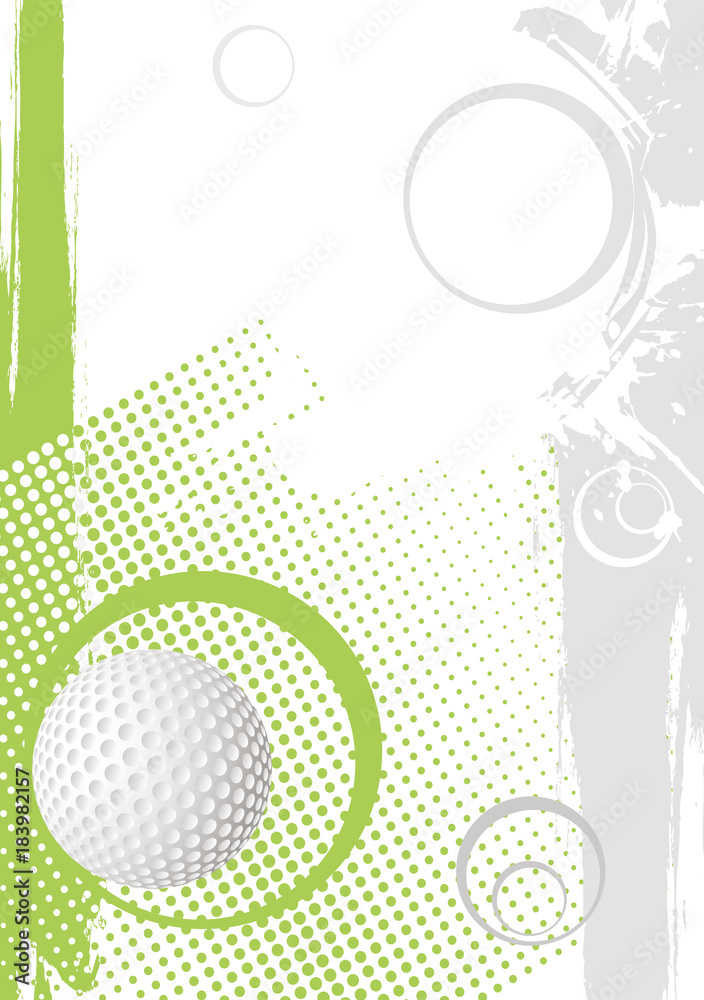 Vertical golf poster.Abstract green background. Stock Vector | Adobe Stock