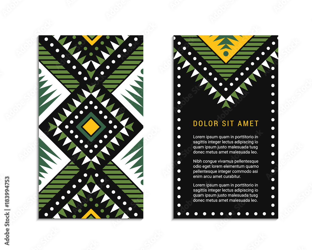 Green Aztec Background