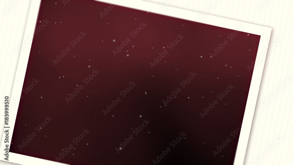 Gentle Snow Photo Frame Overlay Stock Template | Adobe Stock