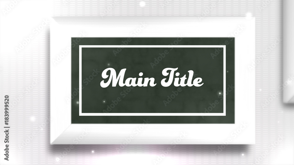 Bokeh Photo Frame Title Stock Template | Adobe Stock