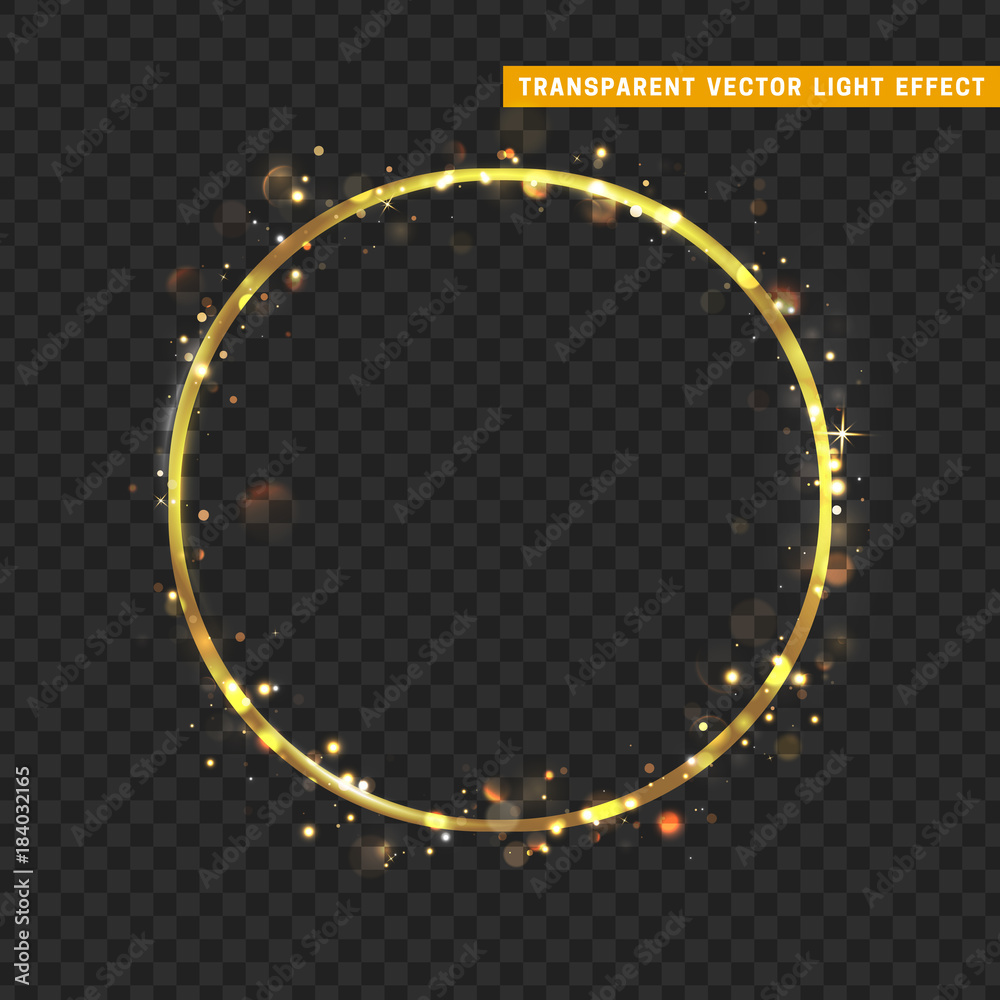 Golden Round Frame Design