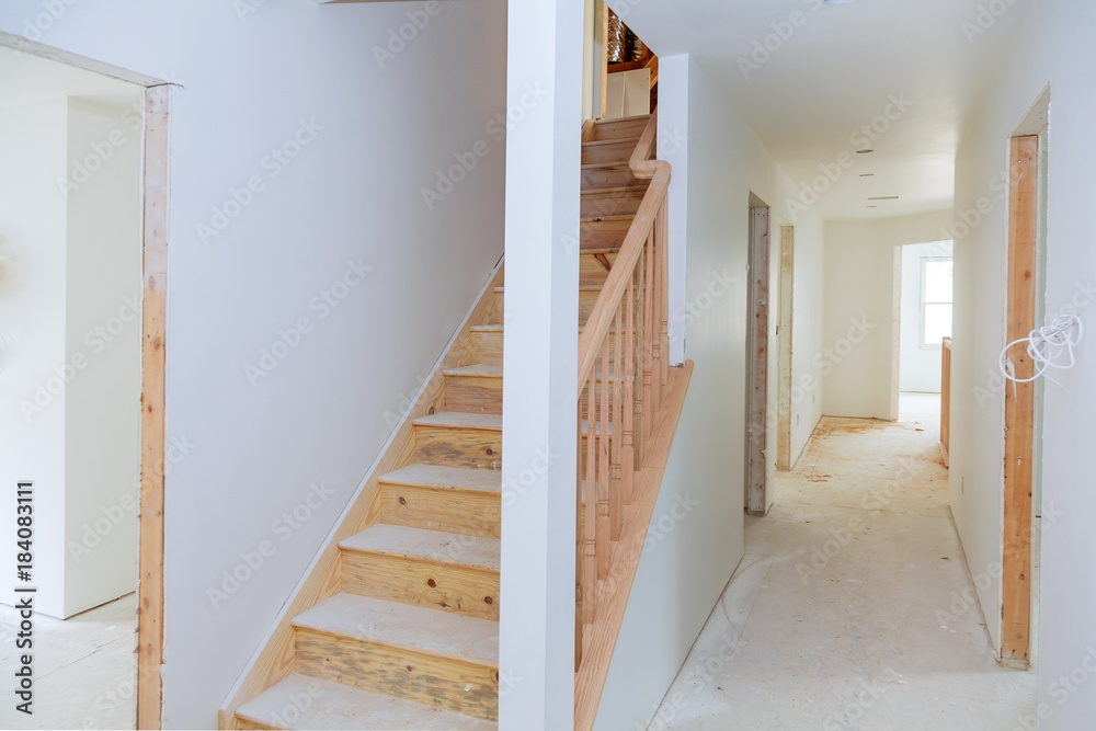 building is a new house for the installation Interior construction of ...