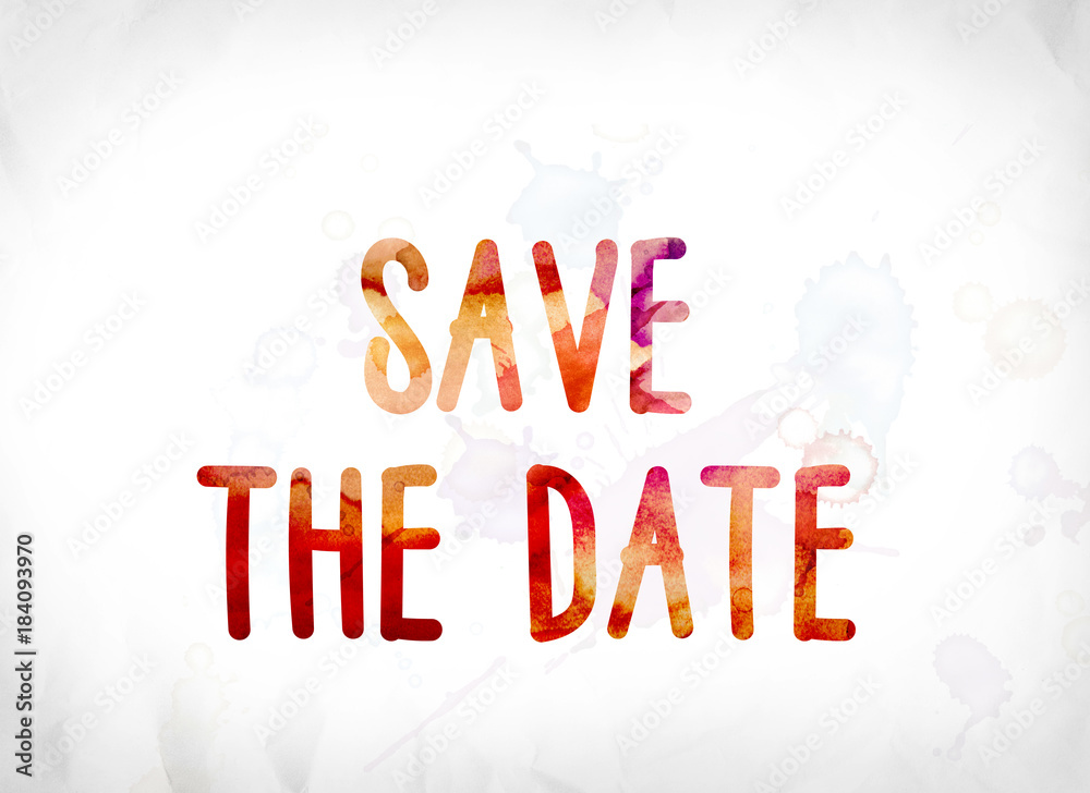 Save The Date Word Art