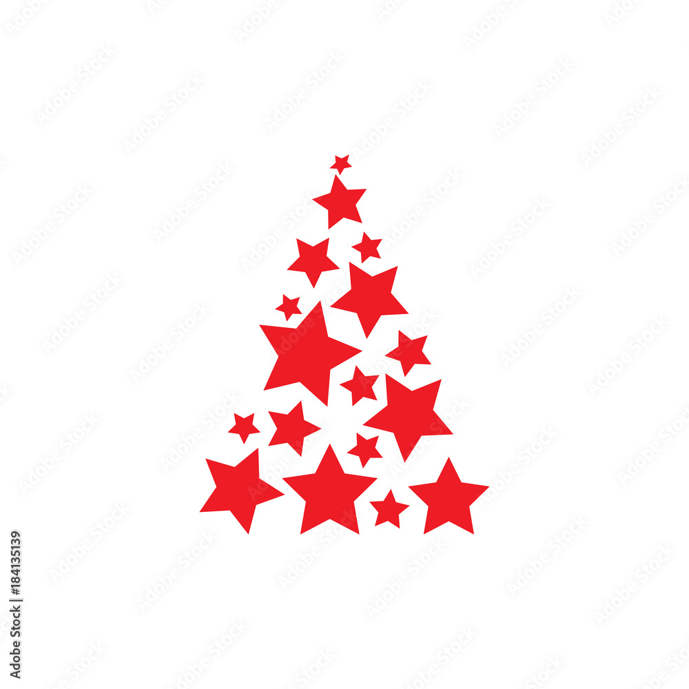 Christmas Tree Red Icon
