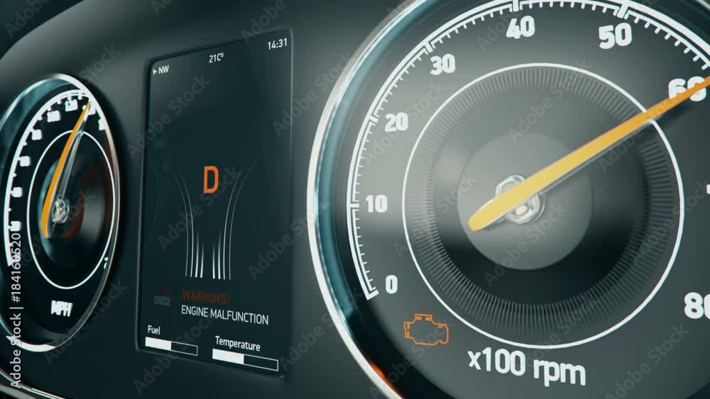 Car engine fails after start, warning message on display, system ...