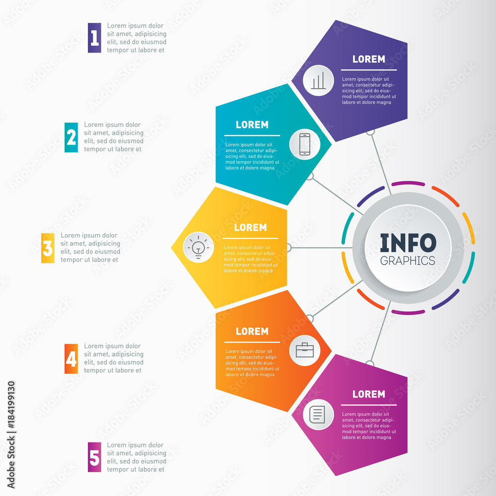 Vector infographics or mind map of technology or education process ...