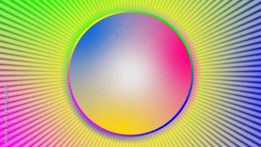 Color spectrum background with rainbow effect. Optical star illusion ...