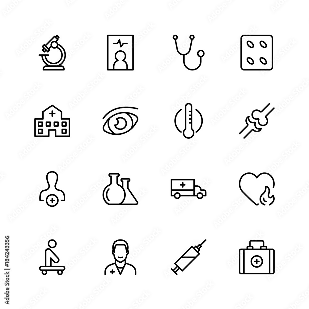 Oncology icon set. Stock Vector | Adobe Stock