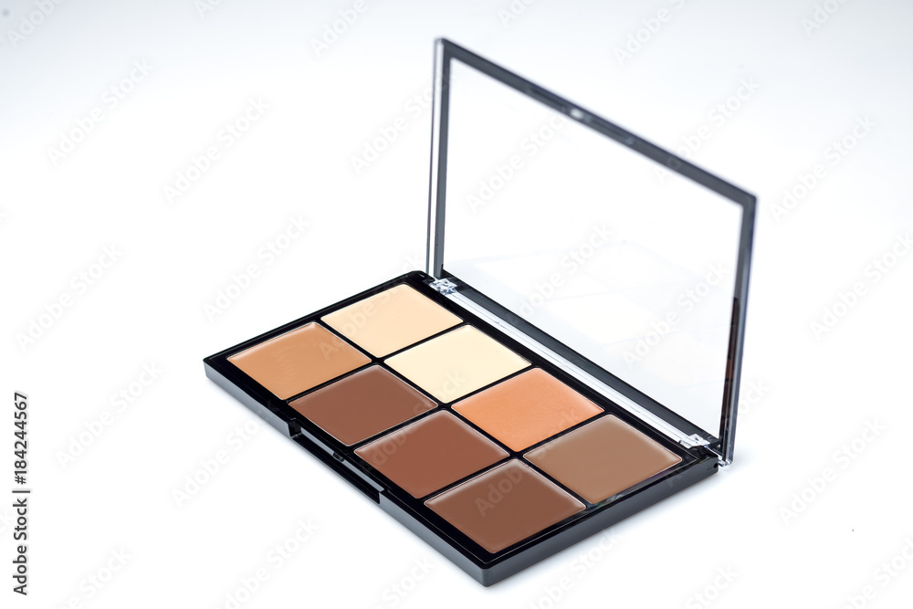 palette of eight different contour shades on white background Stock ...