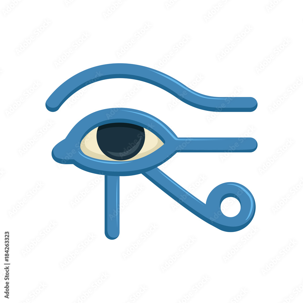 Eye of Horus Egypt Deity, eye of Ra, antique Egyptian hieroglyphic ...