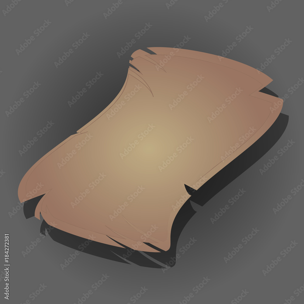 blank brown old paper for bubble speech quote box label price tag badge ...