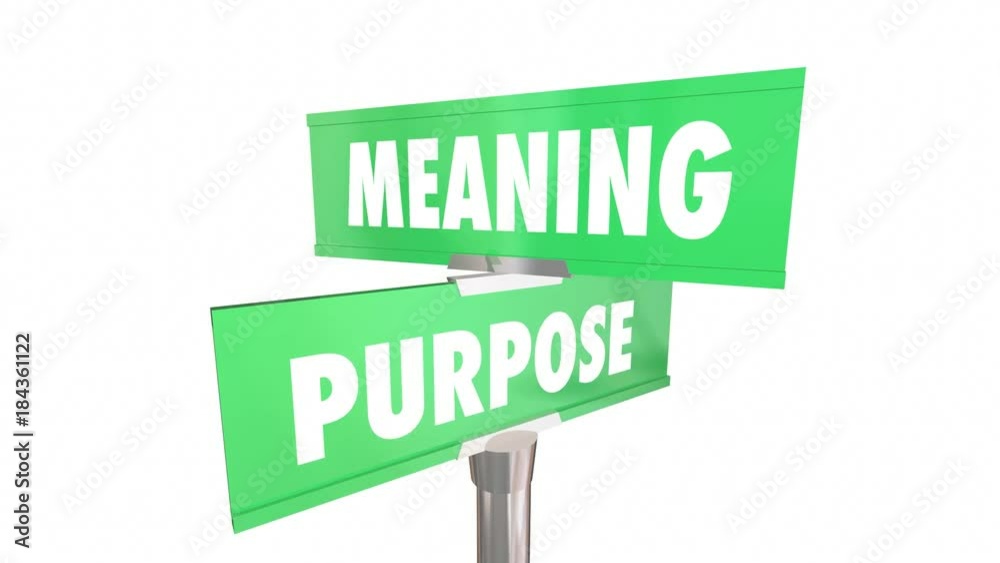 Meaning Purpose Road Street Signs Words 3d Animation Stock Video ...