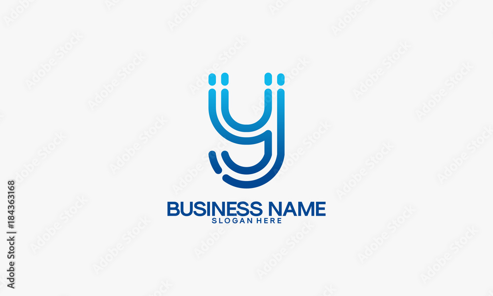 simple Y initial technology logo designs template, Technology and ...