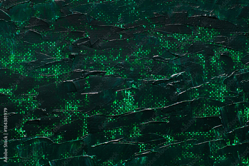 Green Oil Paint Texture