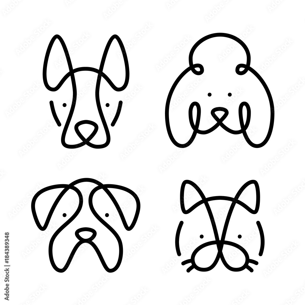 Set of pets. Vector Stock Vector | Adobe Stock