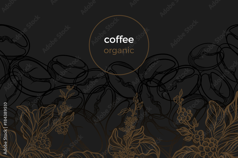 Vector template of coffee Stock Vector | Adobe Stock