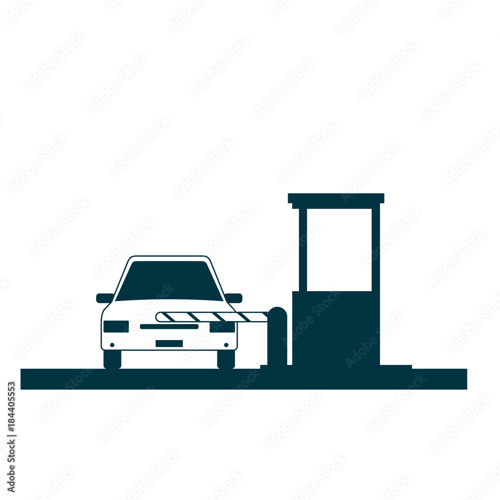 toll booth icon Stock Vector | Adobe Stock
