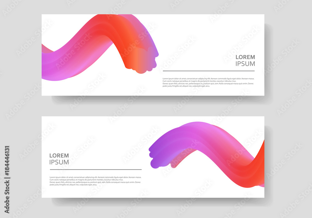 Vector wave abstract background. Design banner template Stock Vector ...