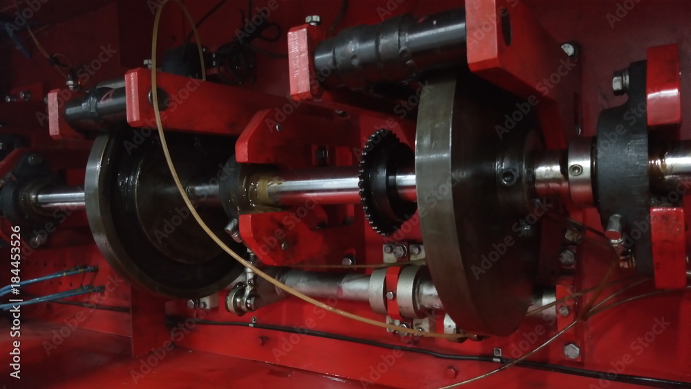 The cam shaft is driven by the thrust of the crank shaft. Transmitted ...