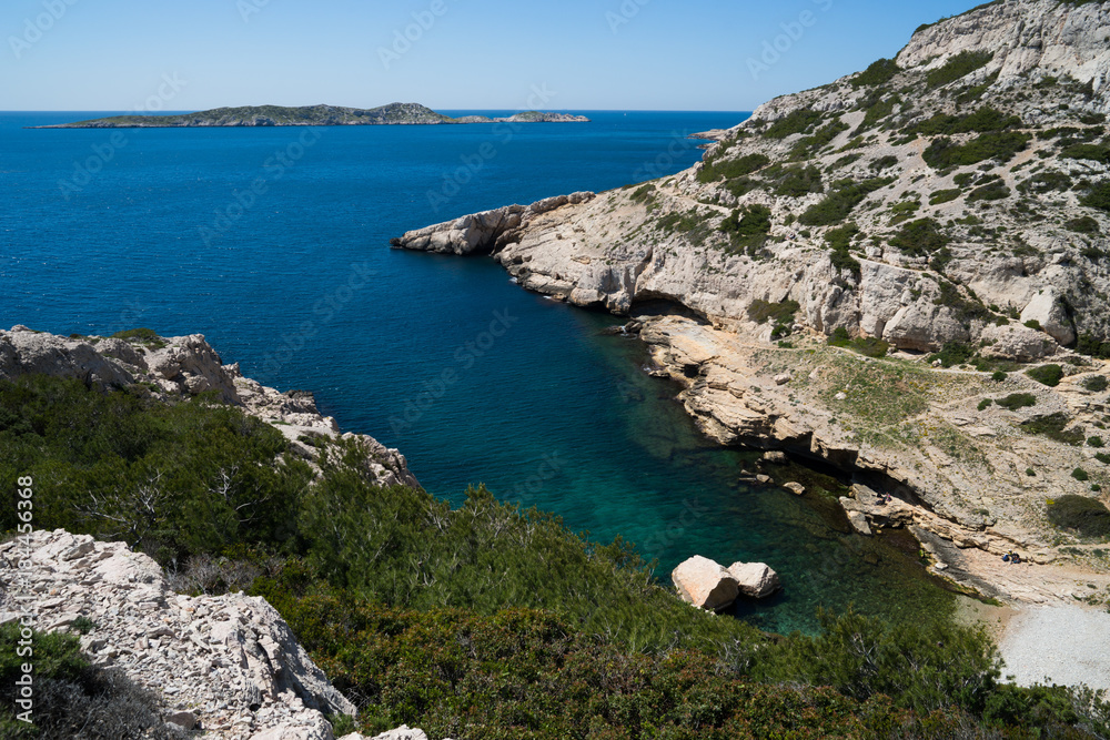 Paysage des calanques de Marseille Stock Photo | Adobe Stock