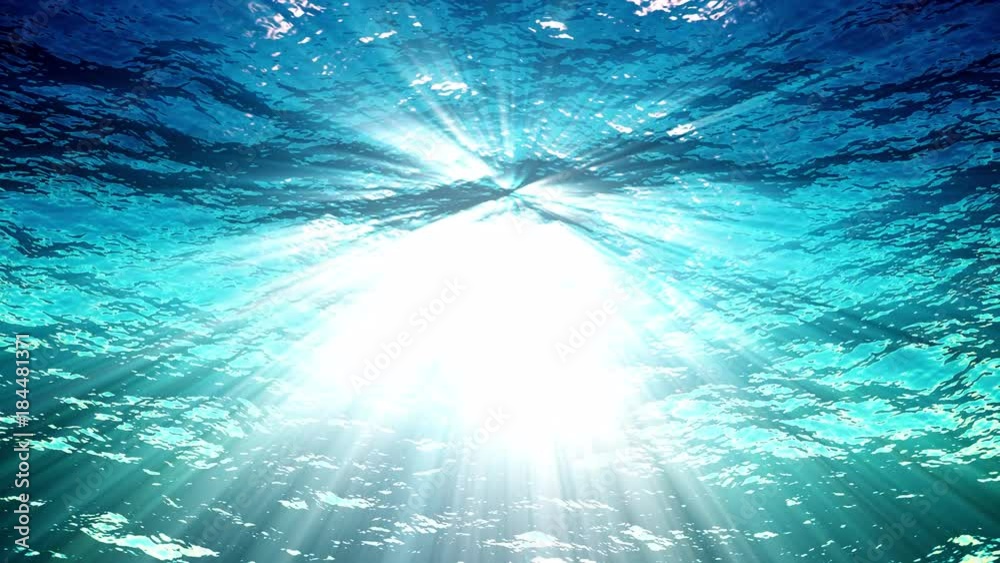 ocean waves from underwater plankton high quality looping animation ...