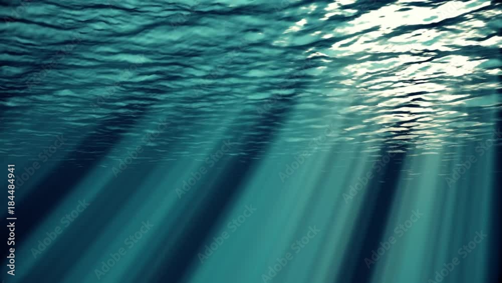 Vidéo Stock blue waves, slow motion looped ocean surface seen from ...