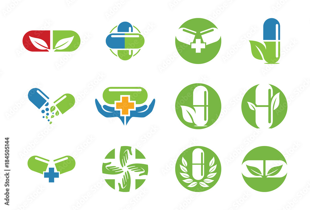 Vector of Medical logo or icon set Stock Vector | Adobe Stock