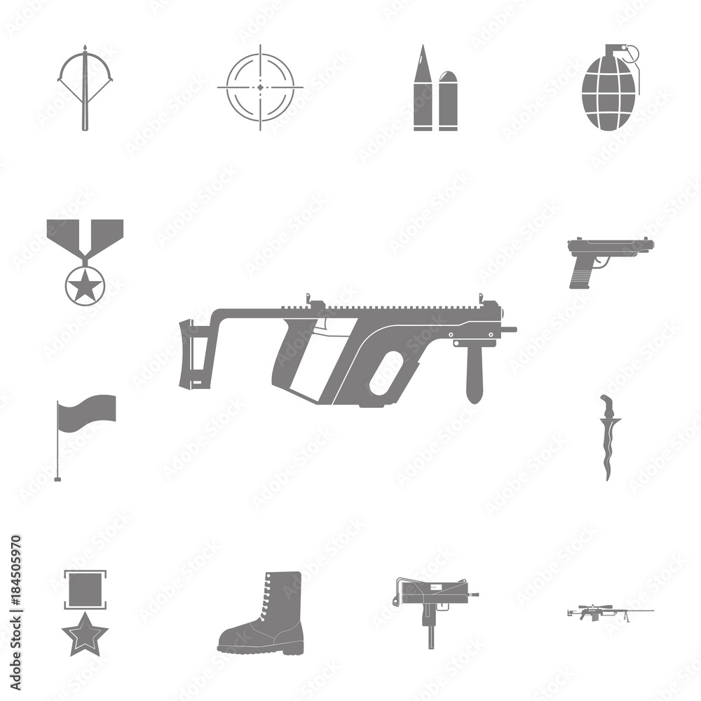 Rifle Kris V gun icon. Set of military elements icon. Quality graphic ...