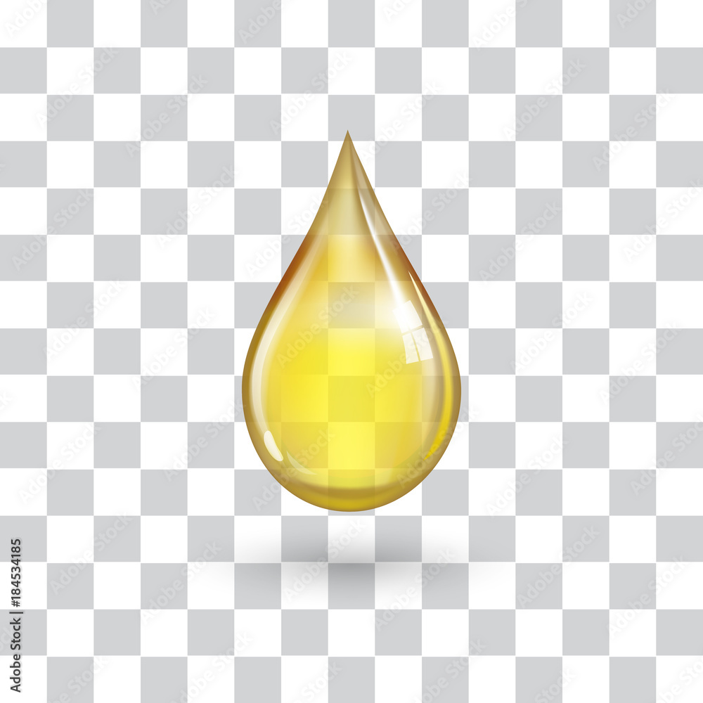 One big yellow drop Stock Vector | Adobe Stock