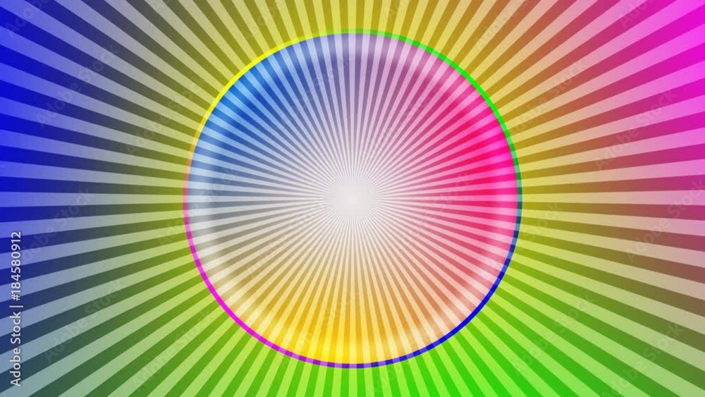 Color spectrum background with rainbow effect. Optical star illusion ...
