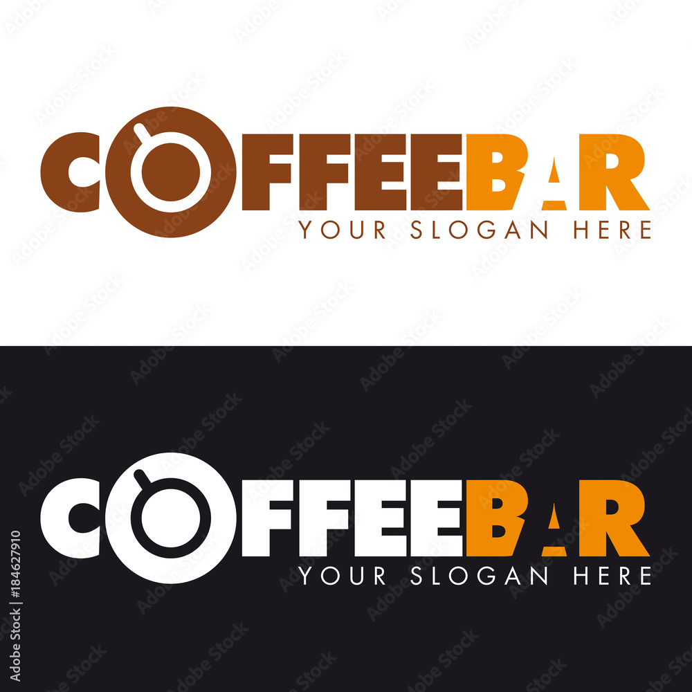 Logo Coffee Bar Stock Vector | Adobe Stock