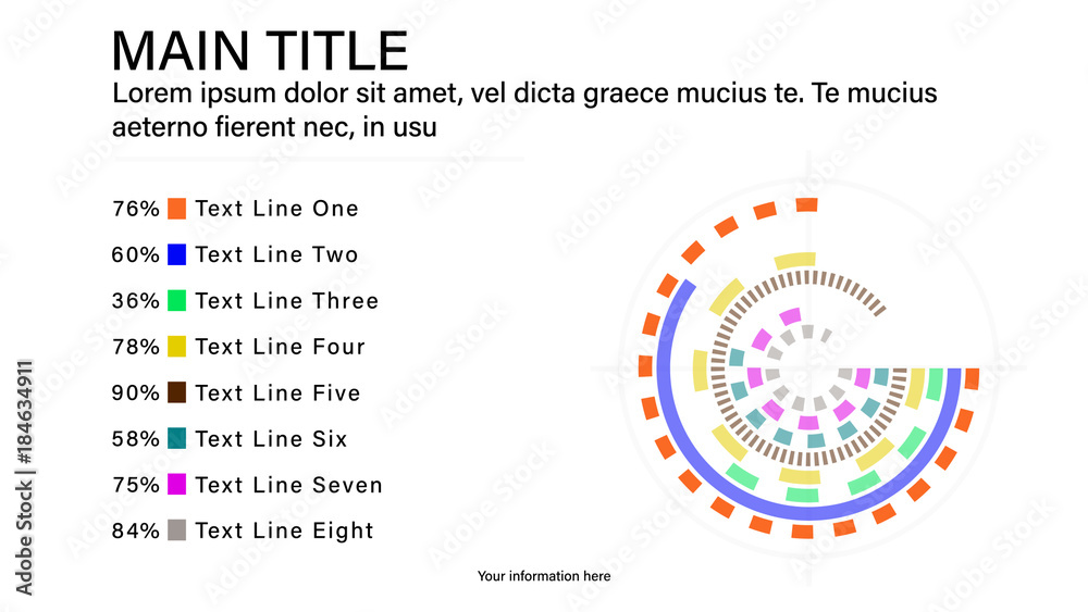 Animated Pie Chart Infographic 2 Stock Template | Adobe Stock